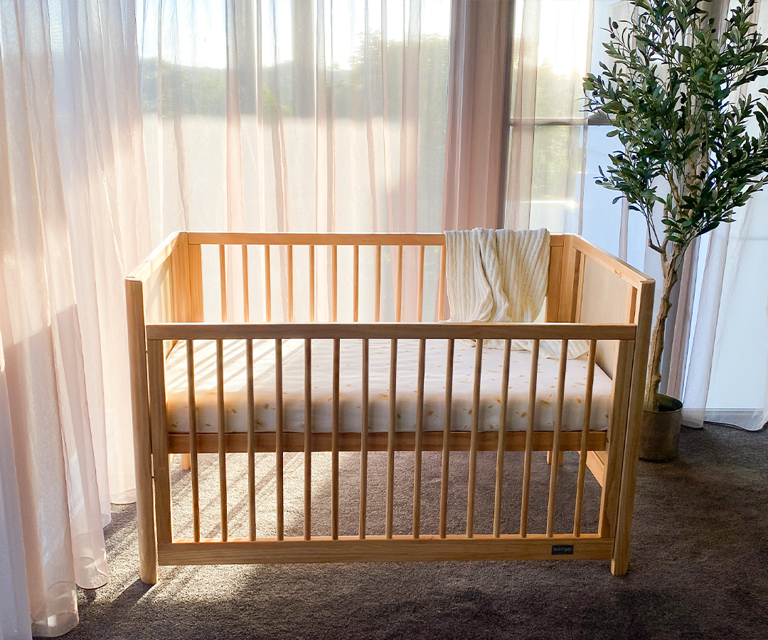 Babyhood Aliya Rattan Cot | Baby Junction