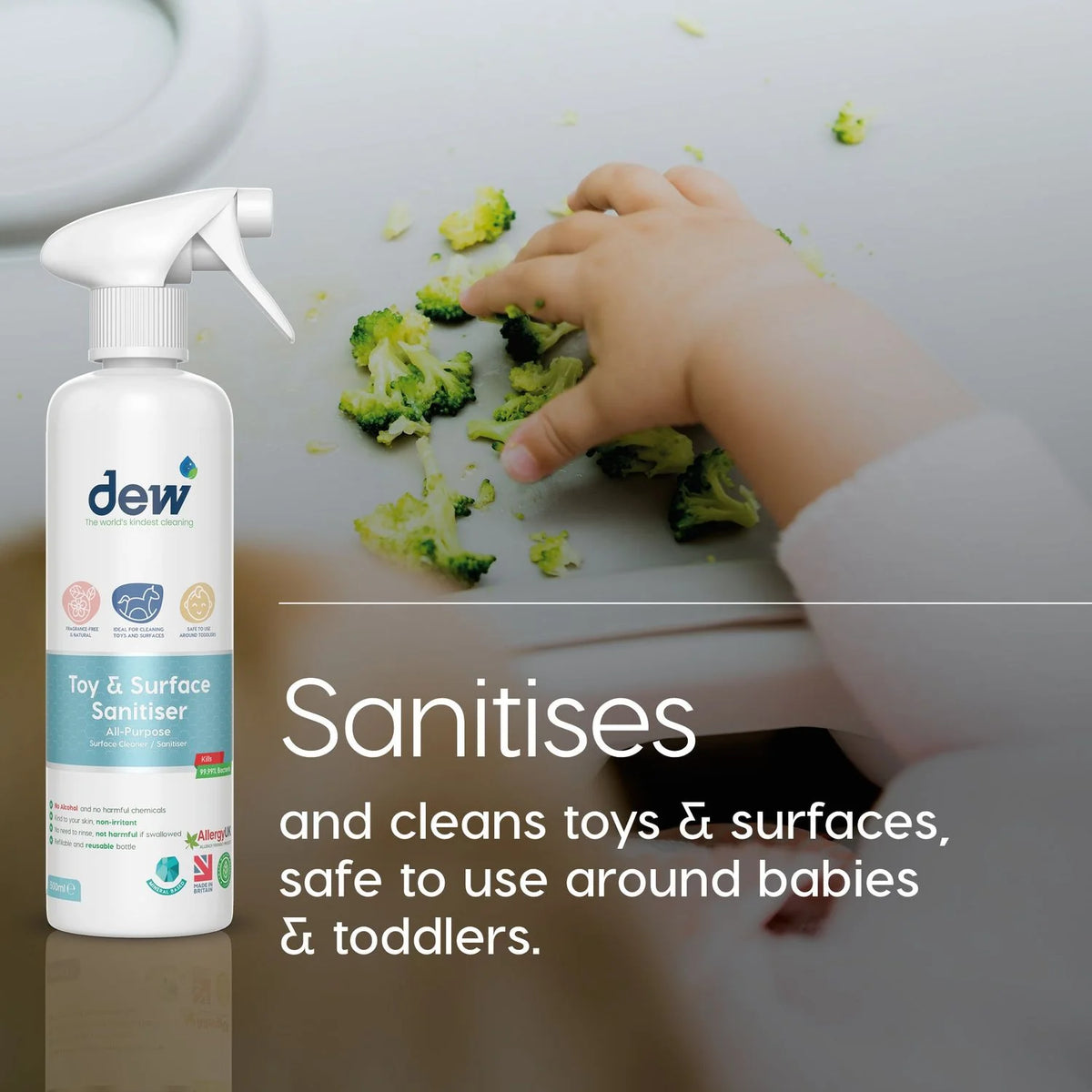Dew Toy & Surface Sanitiser 500ml | Baby Junction
