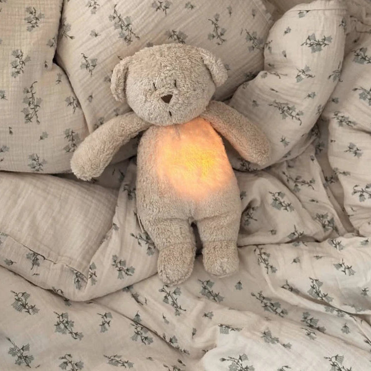 Moonie Organic Humming Bear - Sand | Baby Junction