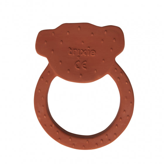 Trixie Natural Rubber Round Teether - Mr, Monkey | Baby Junction