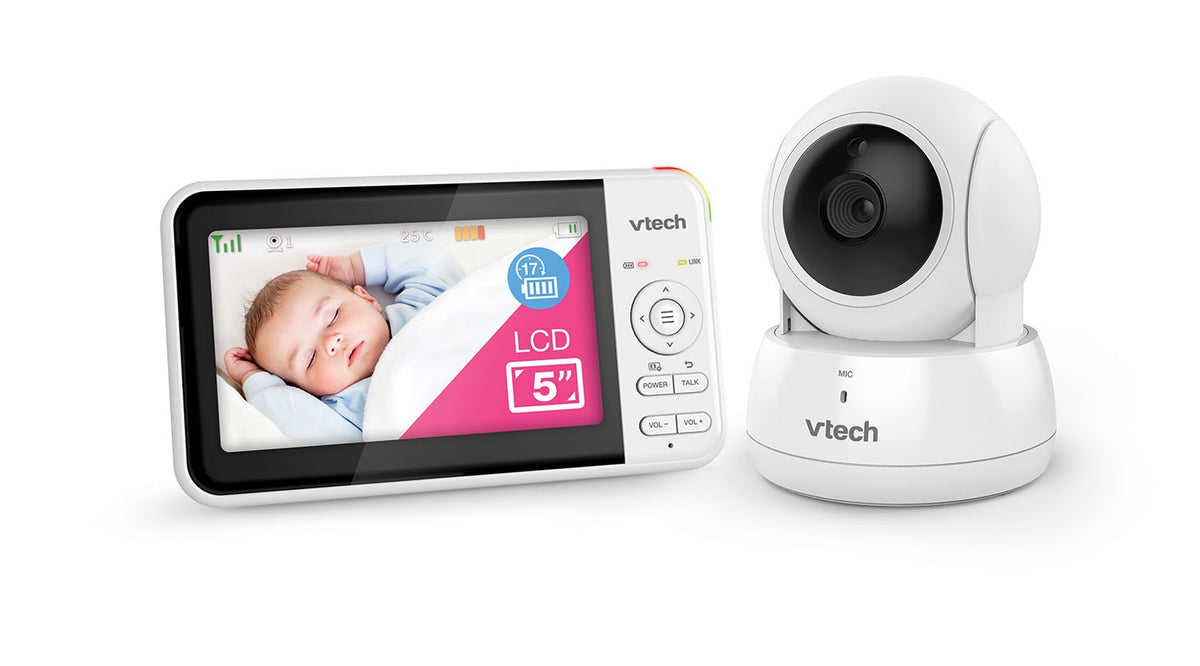 VTech BM5550AU 5" Full Colour Pan & Tilt Video & Audio Monitor | Baby ...
